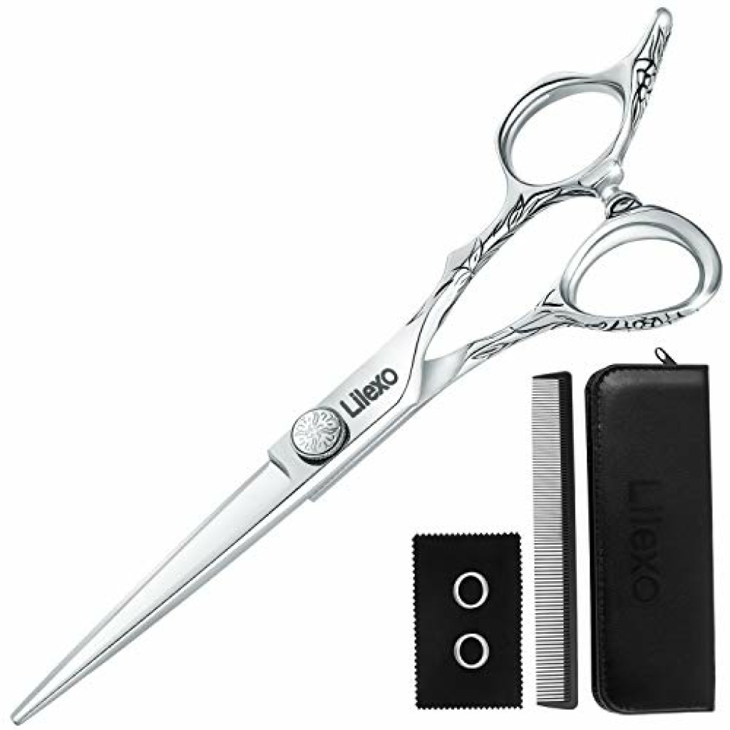Lilexo Hair Cutting Scissors for Women - 6.5" Professional Barber Salon ...