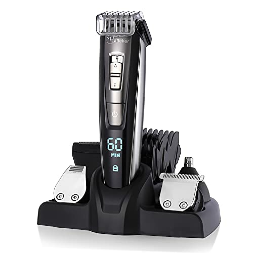 Hatteker Hair Clippers Beard Trimmer for Men Hair Trimmer Cordless ...