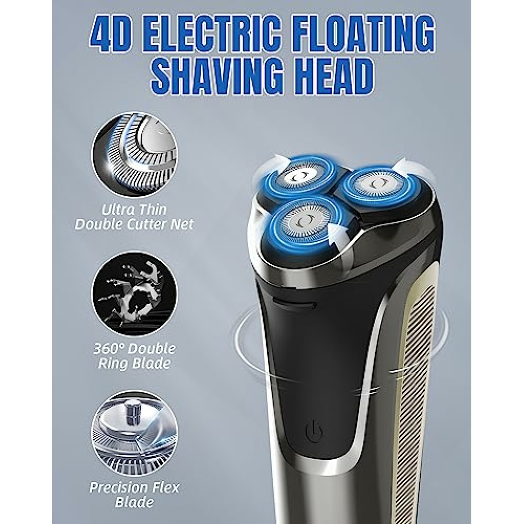 Electric Shavers Men Rechargeable - Wet and Dry Waterproof Rechargeable ...