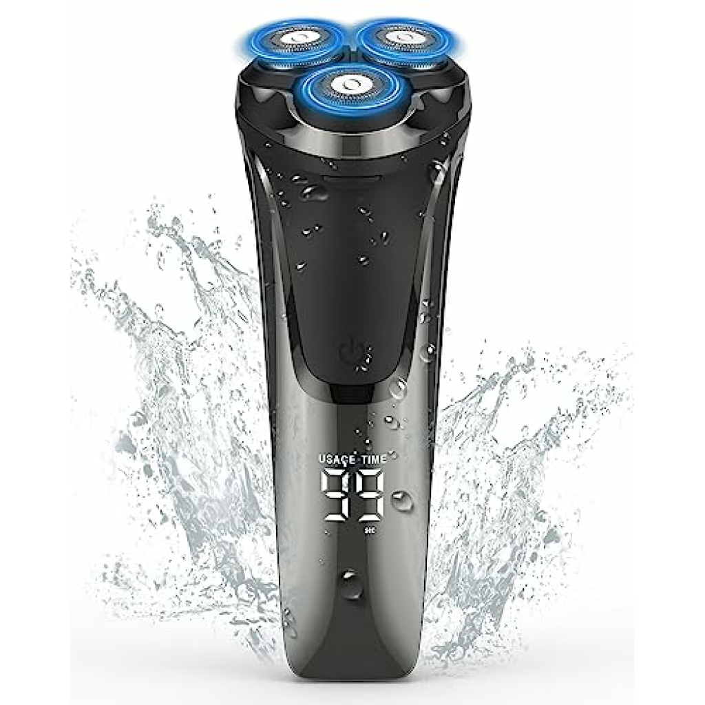 Electric Shavers Men Rechargeable - Wet and Dry Waterproof Rechargeable ...